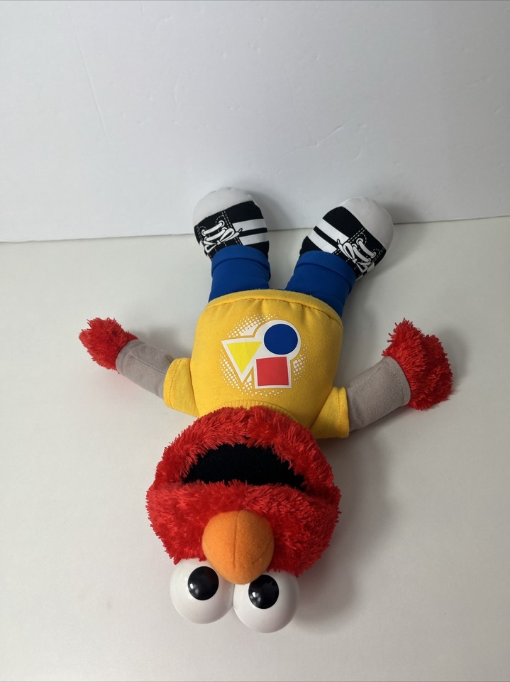 Playskool Sesame Street Elmo SHAPES COLORS Learning Plush Doll Talking ...