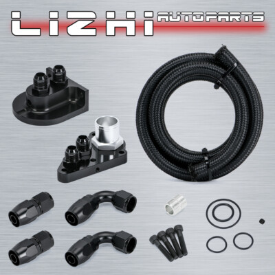 Oil Filter Relocation Kit For ALL Ford 4.6 5.4 V8 Coyote Mustang GT ...