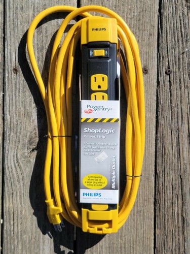 Philips Shop Logic Power Strip 7 outlets on off switch 15amp breaker 15 ...