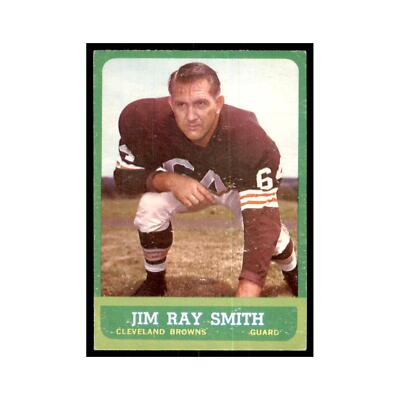1963 Topps Jim Ray Smith Football Cards #18 | eBay