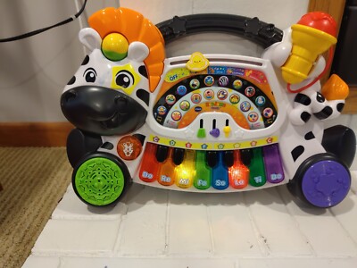 Vtech - Zebra Zoo Jamz Piano Musical Light up Instruments Microphone ...