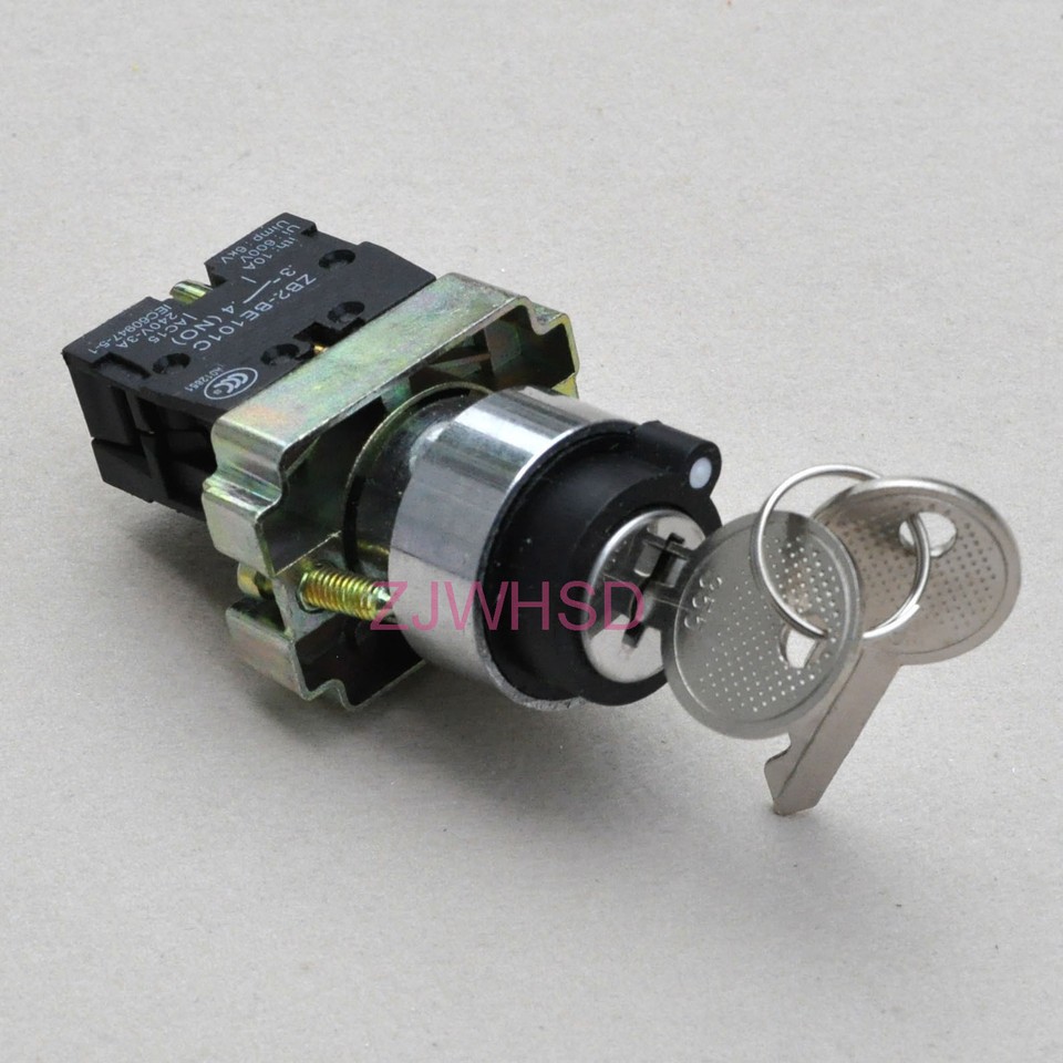 ON/OFF 2 (two) Position Selector Momentary Key Lock Rotary Switch ...