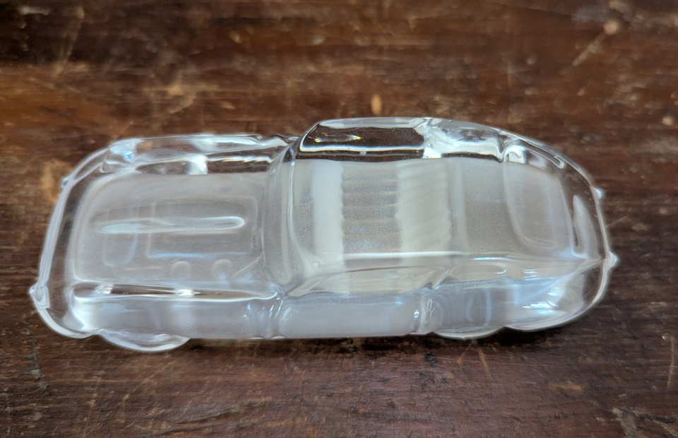 Vintage Hofbauer JAGUAR E-TYPE Crystal Glass Car Model 4.5" Germany ...