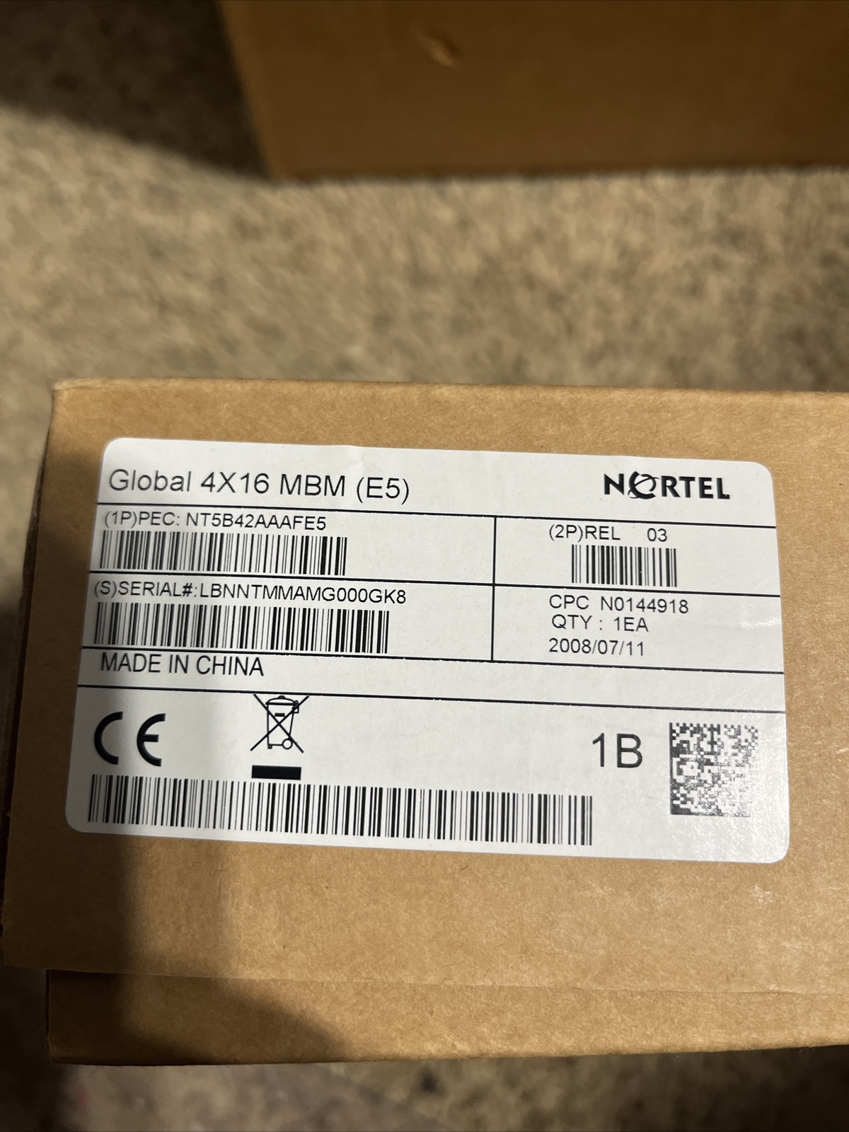 NORTEL NT9T6502E5, BCM50 Exp Cabinet With G4x16 Module , New OB | eBay