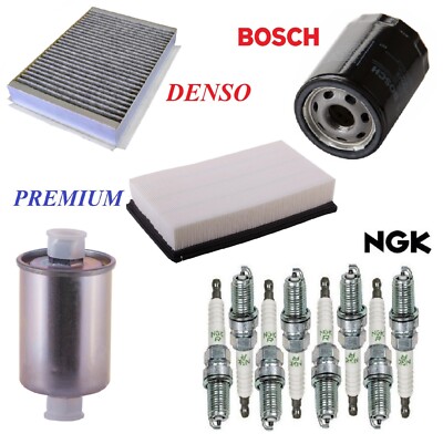 Tune Up Kit Air Cabin Oil Fuel Filters Plugs For JAGUAR XJR V8 4.2L ...