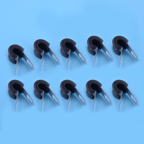 Brake Pipe Clips Rubber Lined P Clips 3/16" (4.7mm) Lines 24x Replace ...