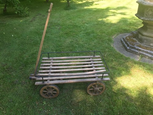 Vintage Wooden Hand Cart / Dog Cart 1940s Trundle Truck Lovely ...