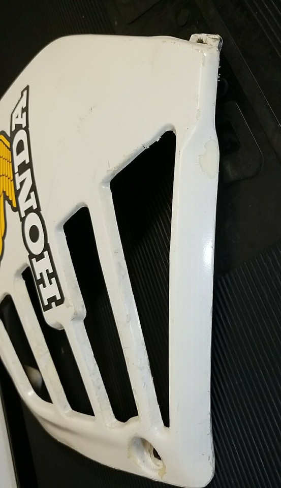 1981 honda cr250 oem radiator shroud panel plastic set 81 Cr 250 Guard ...
