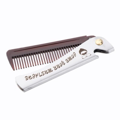 Stainless Steel Beard Comb Men\', Beard and Mustache Styling | eBay