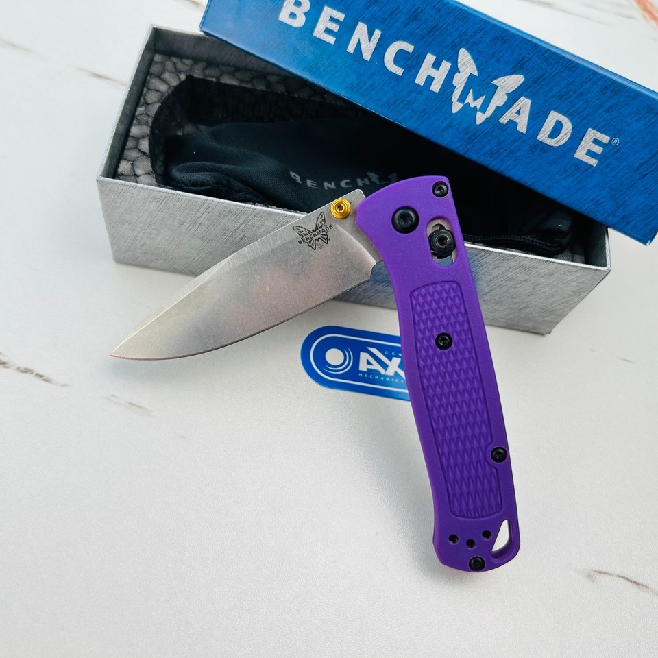 Benchmade Knives 535-Custom Bugout Purple Grivory Handle S30V Folding ...