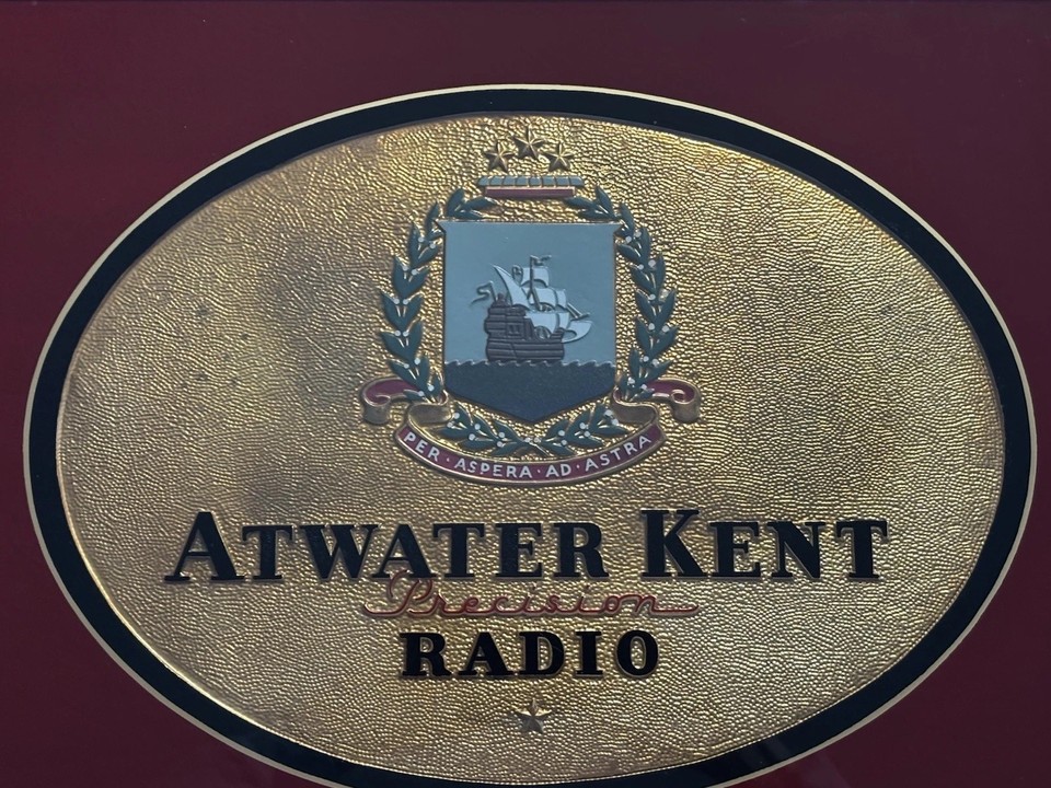 Antique Atwater Kent Radio Glass Painted Advertising Sign | eBay