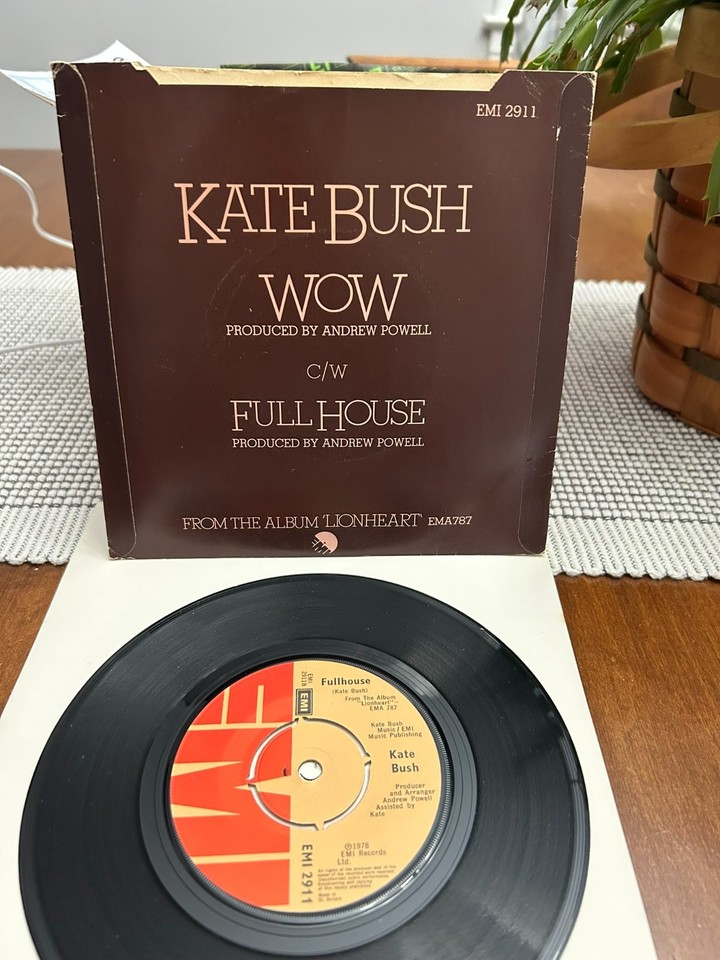 NM 1979 KATE BUSH Wow B/W Full House UK Pic Sleeve 7" Björk Lorde ...