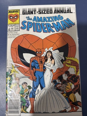 The Amazing Spider Man 1987 Special Wedding Issue Giant Sized Annual | eBay