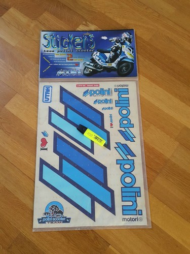 POLINI SCOOTER TEAM vintage sticker set NOS UTAH Motori Adesivo ...