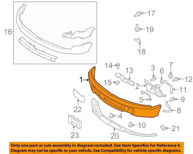 Ford OEM Bumper Face Bar 9L3Z17757B Image 1 for sale online | eBay