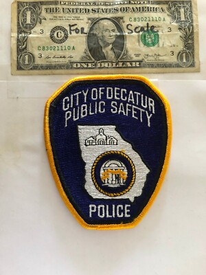 Decatur Georgia Police Patch Un-sewn great condition | eBay