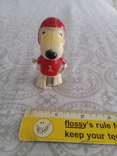 Snoopy wind up football figurine Aviva vintage 1966 works | eBay
