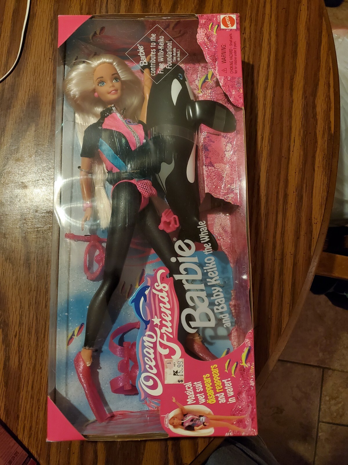 Ocean Friends Barbie and Baby Keiko The Whale Set 1996 Mattel #15428 ...