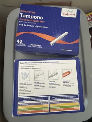 Walgreens Super Perfection Silk 18 Unscented Tampons Lot Of 2 | eBay