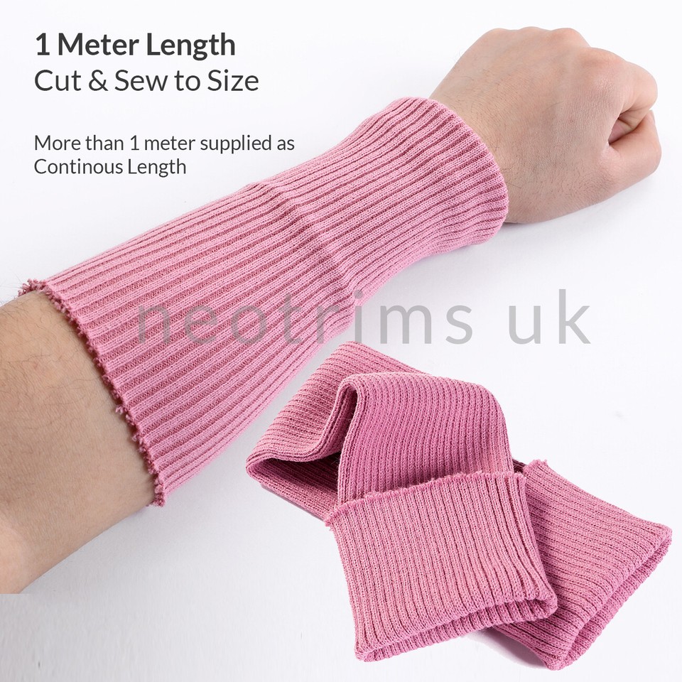 Rib Knit Cuffing Tubular & Matching Waistband Ribbing Welt Trimming,28 ...