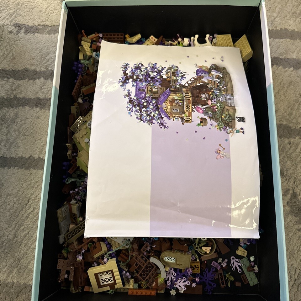 Read* Purple Tree House Building Block Set, 3991 Pcs Forests Treehouse ...