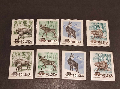 Poland 1954 Protected Forest and Mountain Animals of Poland imperf ...