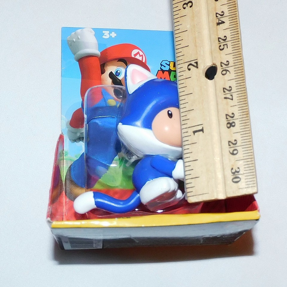 NEW Nintendo Super Mario Brothers Movie Cat Toad Figure Luigi Kart Blue ...