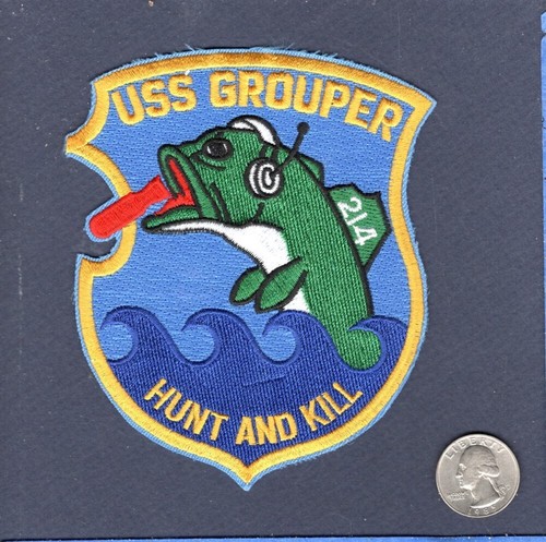 SS 214 USS GROUPER US NAVY WW2 Submarine Ship Squadron Patch | eBay ...