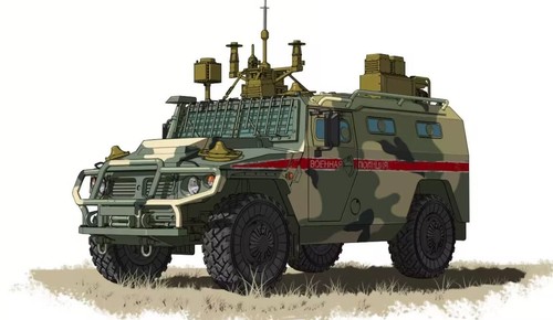 1/72 Russian Tiger-M GAZ23314 Armored Vehicle Drone Defence Type RPG ...