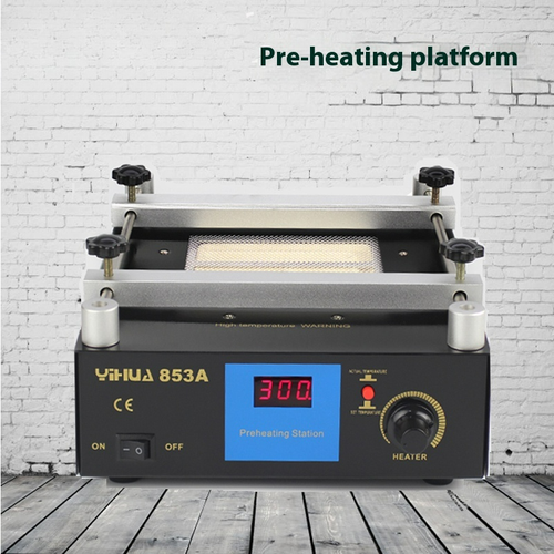 853 Preheating Table Heating Table BGA Hot Air Gun Soldering Iron 3 in ...