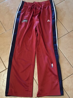Adidas NBA Cleveland Cavaliers Warm Up Shooting Pants Full Snap Tear ...
