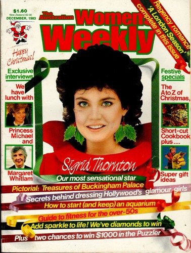 Australian Women's Weekly magazine - December 1983 - Sigrid Thornton ...