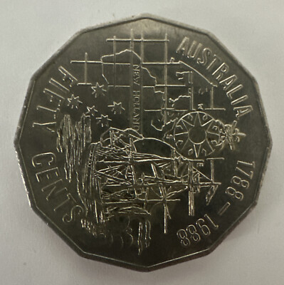 AUTHENTIC 1988 Australian Bicentennial First Fleet 50c Coin | eBay ...