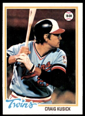 1978 TOPPS CRAIG KUSICK MINNESOTA TWINS #137 (101) | eBay