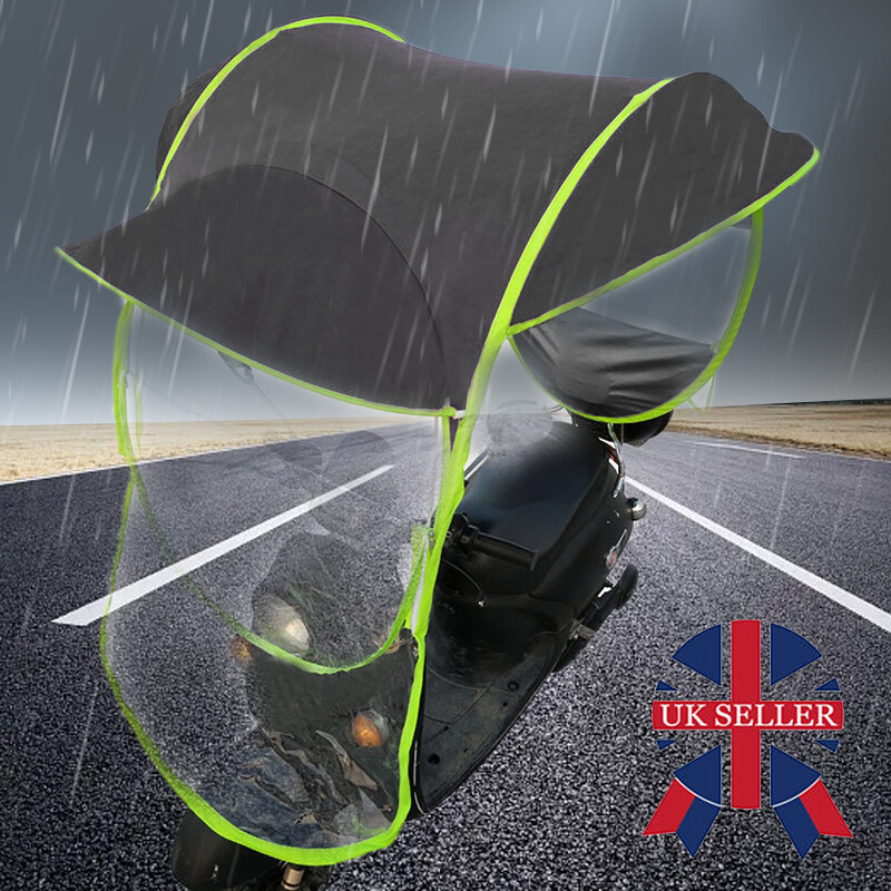 Universal Car Motor Scooter Black Umbrella Mobility Sun Shade Rain ...