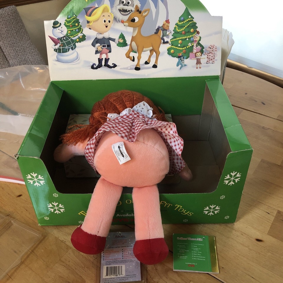 1998 12” Dolly for Sue Stuffins CVS Rag-Doll Plush Rudolph Island of ...
