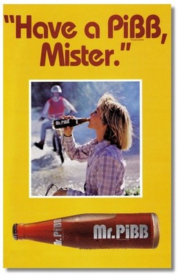HAVE A PIBB MISTER MR. PIBB SODA POP FRIDGE MAGNET FROM OLD 1980 AD 3.5 ...