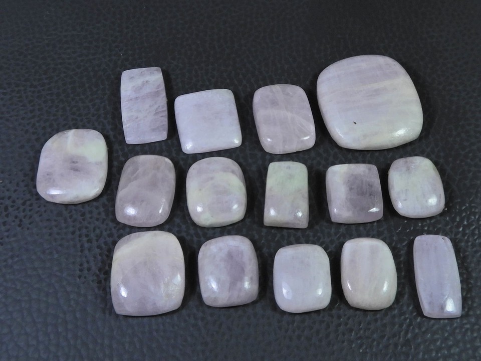 216Cts. Natural Pink Kunzite Octagon Cabochon Gemstone 15Pcs Lot | eBay