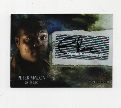 PETER MACON AUTO SUPERNATURAL AUTHENTIC AUTOGRAPH ISAAC INKWORKS AUTO ...