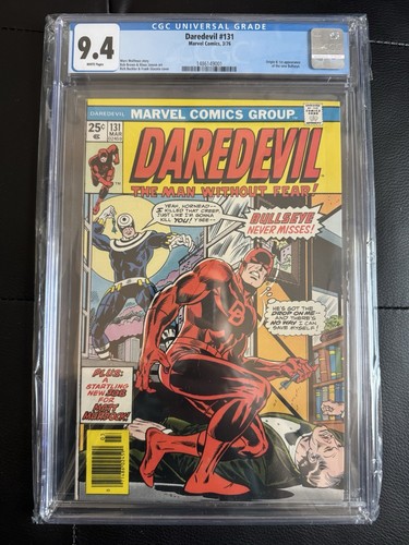 Daredevil #131 CGC 9.4 (1976) First Appearance of New Bullseye Marvel ...