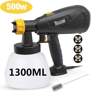 Paint Sprayer 800ml/min, TECCPO 12Kp Pressure, 3 Pcs Copper Nozzle and ...