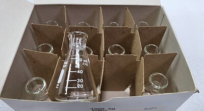 PYREX 50 mL Erlenmeyer Flasks, Narrow Mouth w/ Heavy Duty Rim # 4980-50 ...