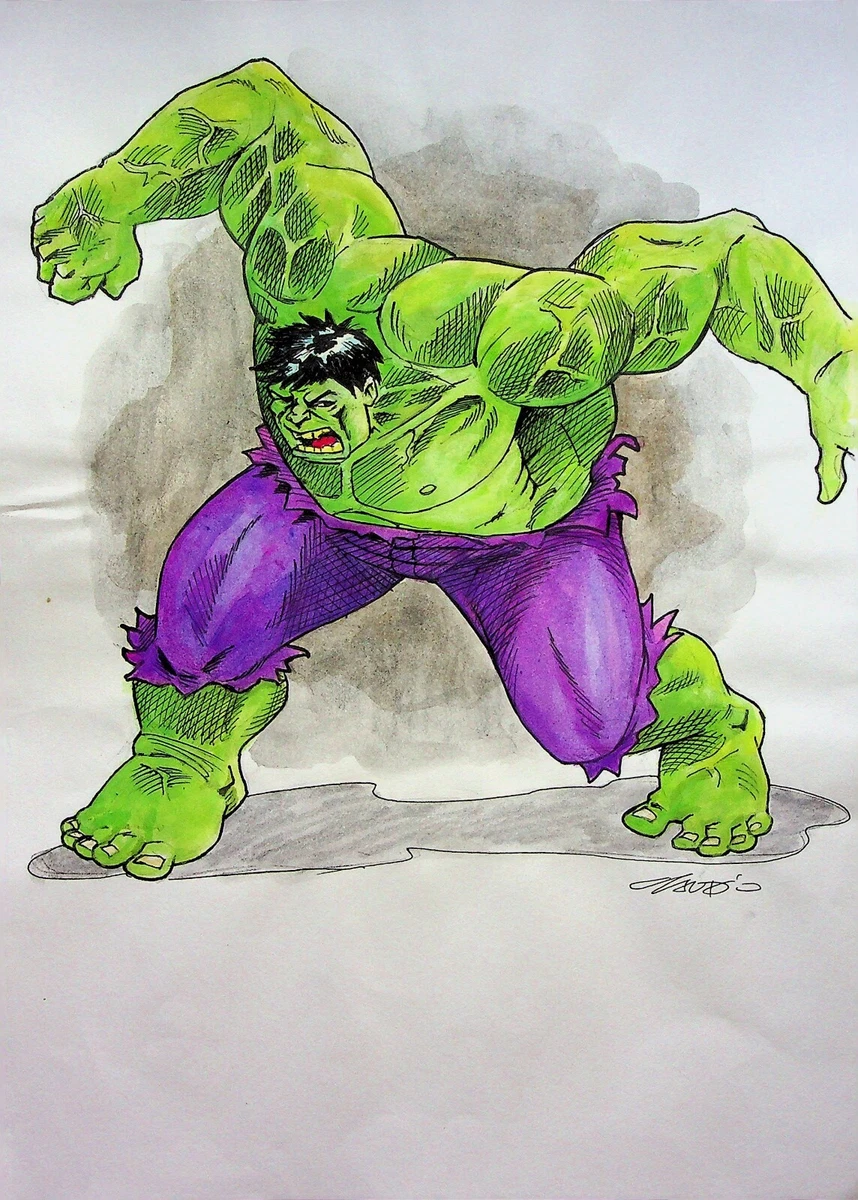 Hulk Hands Drawing