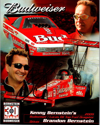 Brandon Bernstein Hand Signed 8x10 Cardstock 2009 NHRA Dragster Top ...