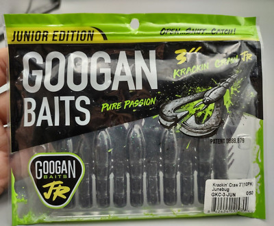 NEW Googan Baits Krackin' Craw 3" Junebug 10PK GKC-3-JUN JR Edition | eBay