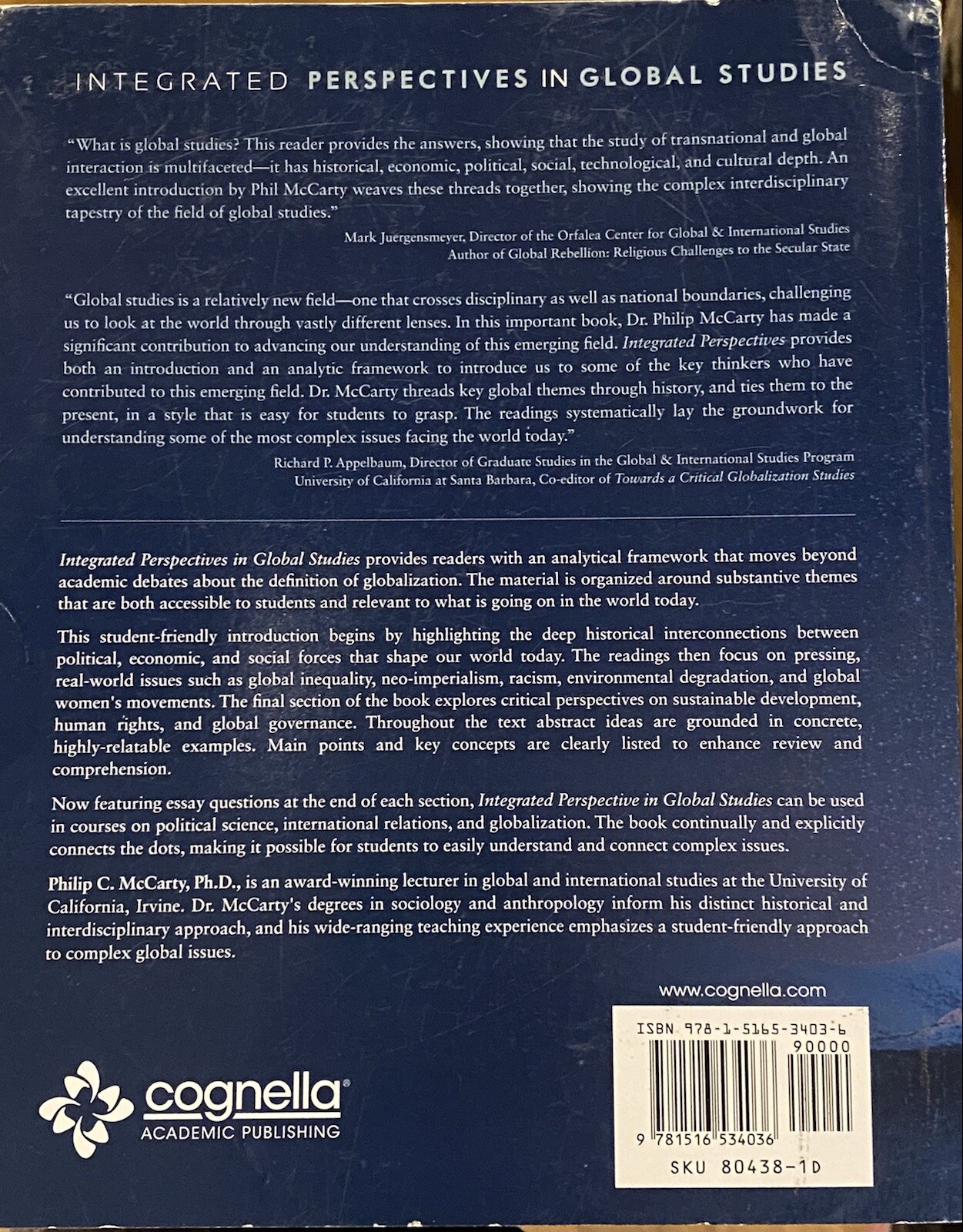 Integrated Perspectives in Global Studies by Philip McCarty (2018, Trade Paperback) for sale ...