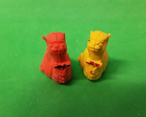 Vintage Diener Bowtie SNAIL Itty Bittys Animal Charm Eraser Figures ...