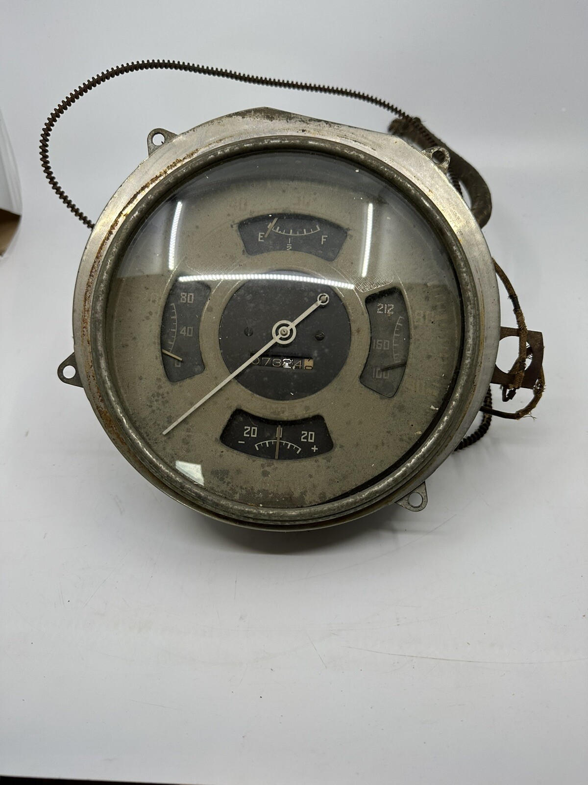 VTG 1937 Plymouth Speedometer Instrument Gauge Cluster Dash Gas Oil Amp ...