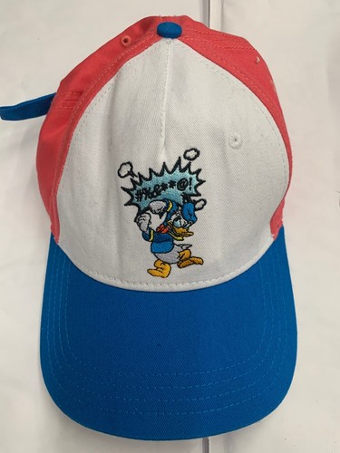 Donald Duck Hat Cap Adjustable Blue White Pre Owned HT 21+74 | eBay