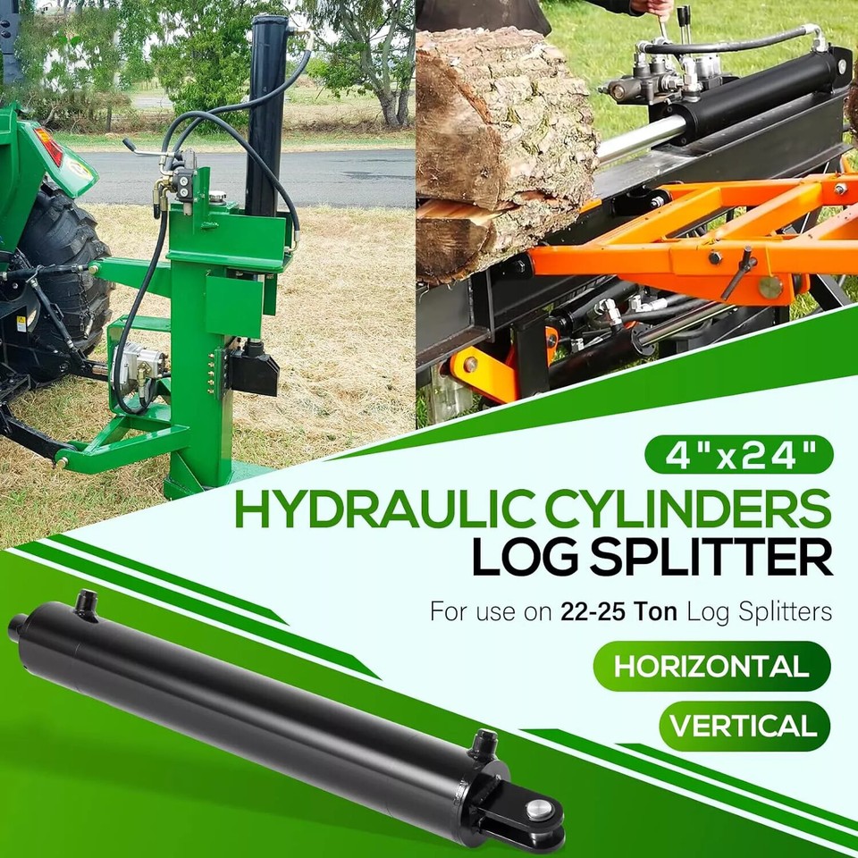 Hydraulic Cylinder Double Acting 4"Bore x 24"Stroke x 1.75"Rod for Log ...